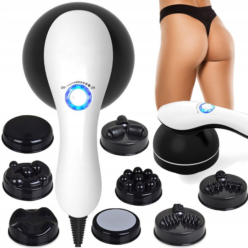 MASAŻER WYSZCZUPLAJĄCY 8 NASADEK POKRĘTŁO PL-655 | Taniey.PL