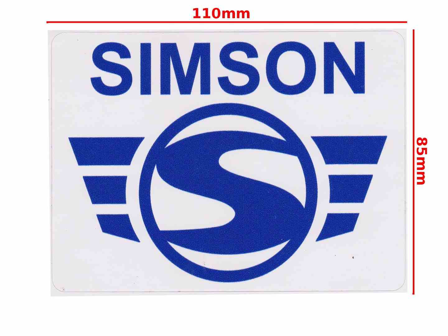 NAKLEJKA SIMSON LOGO NIEBIESKA | Taniey.PL