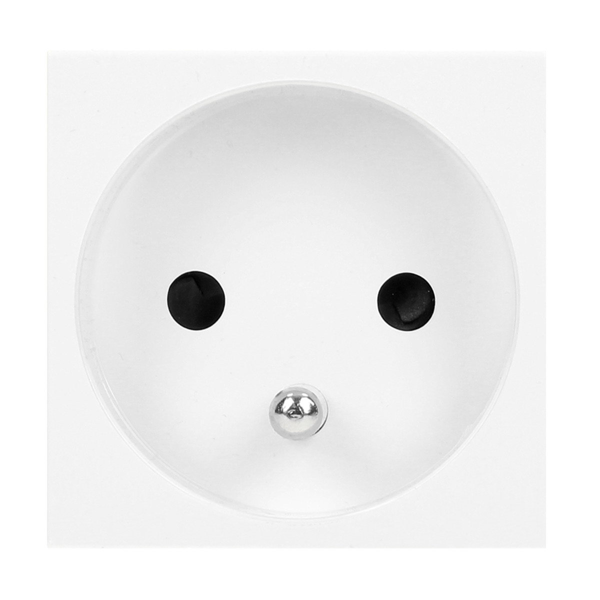 NOEN FR, gniazdo modu?owe 45x45mm 1x2P+Z, typ E french, 16A 250V, bia?e ...