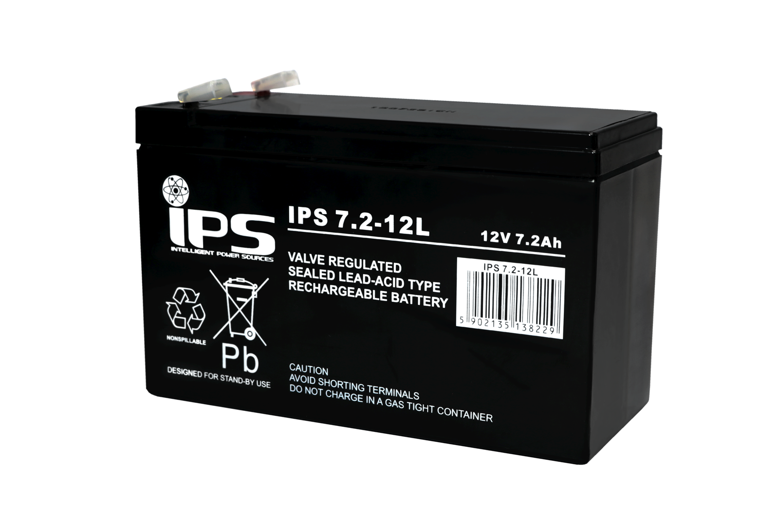 akumulator VRLA AGM 12V 7,2Ah, 6-9lat, T2 6,3mm, do UPS IPS 7.2-12L | Taniey.PL