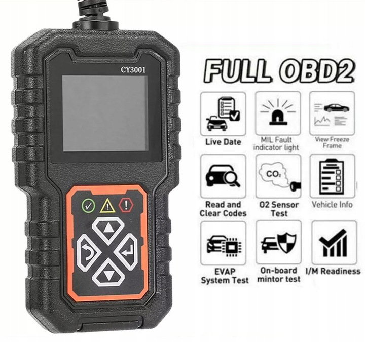 Skaner kodów OBD2 do samochodów CY3001 2024 blikshop | Taniey.PL