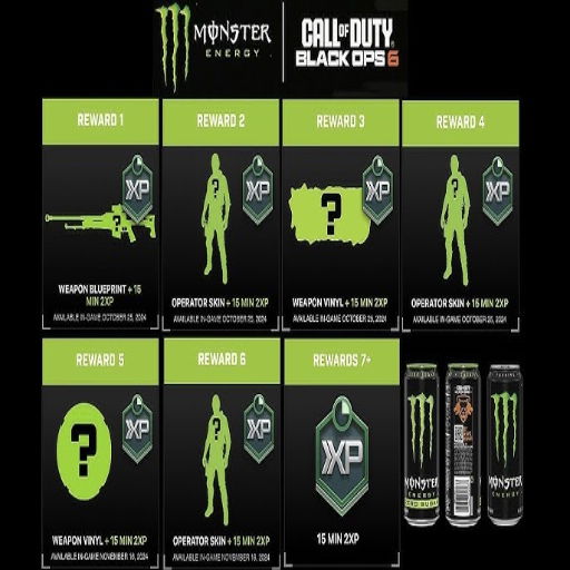 Call of Duty: Black Ops 6 - Exclusive Monster Energy Full Set Bundle ...