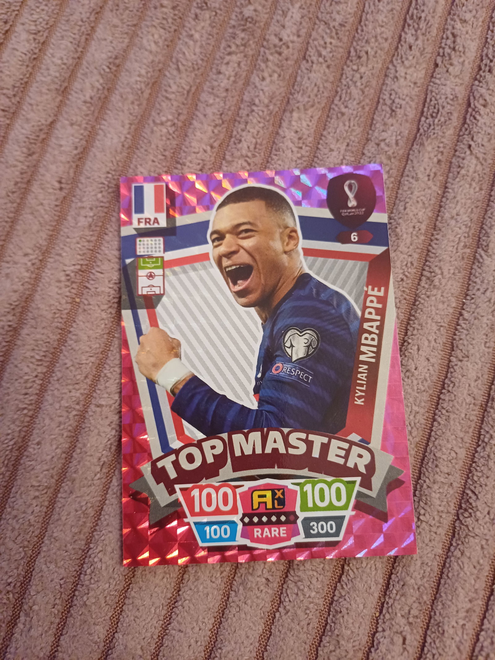 WORLD CUP QATAR 2022 RARE TOP MASTER MBAPPE # 6 | Taniey.PL