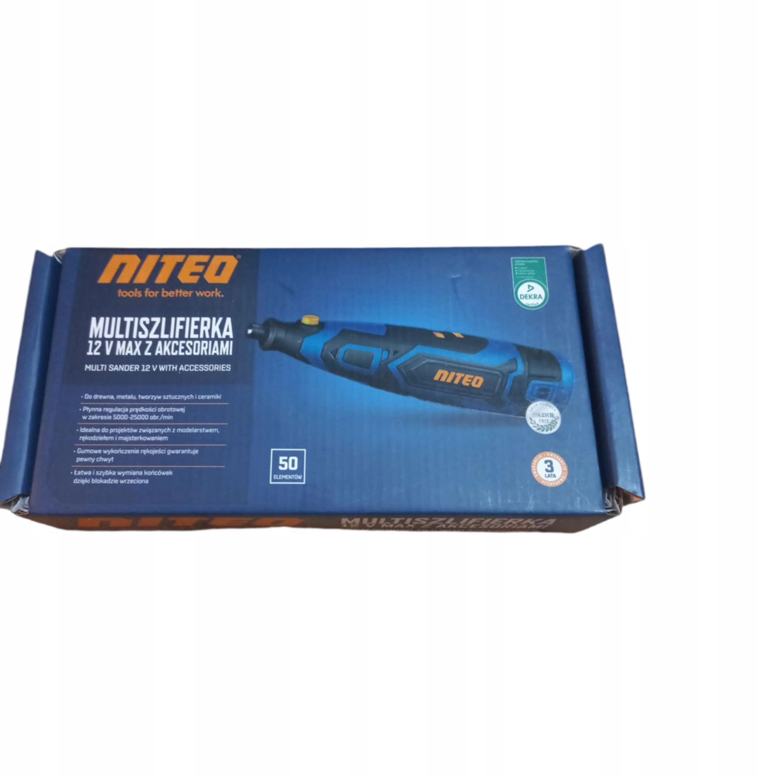 MULTISZLIFIERKA AKUMULATOROWA 12V NITEO + AKCESORIA | Taniey.PL